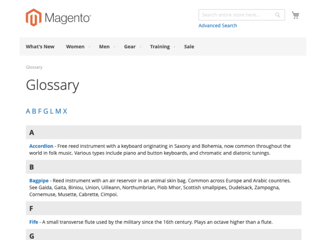 Glossary - Magento 2 Extension | FishPig