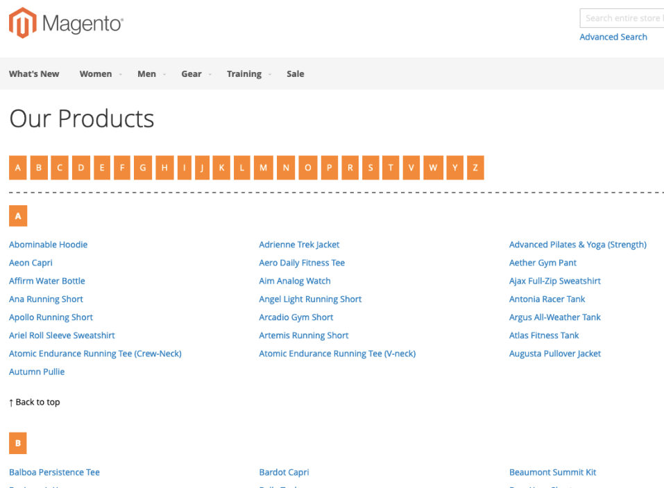 Magento 2 Product AZ Listing Extension | FishPig